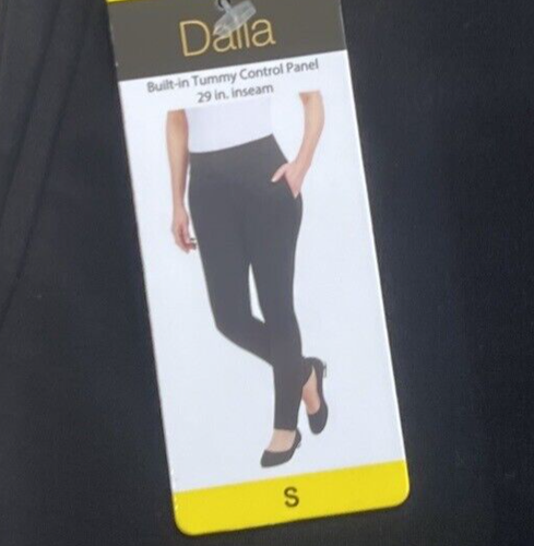 NWT Dalia Womens S Built-In Tummy Control Panel Mid Rise Narrow Leg ...