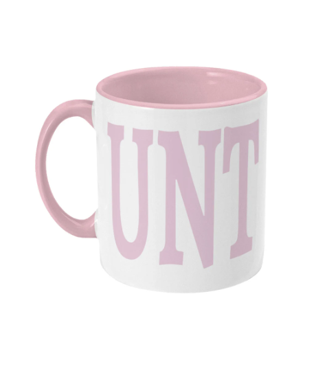 OFFENSIVE CU*T MUG IN PINK, RUDE MUGS, UNT MUGS, SECRET SANTA GIFTS ...
