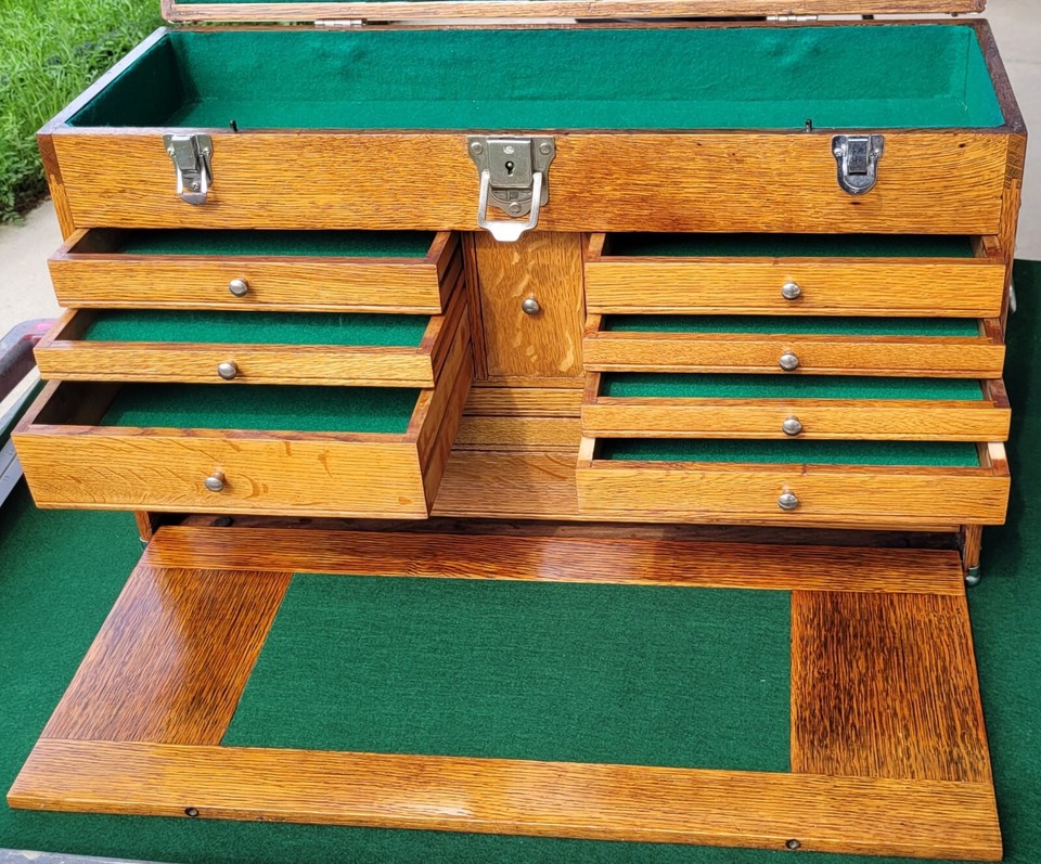 H. Gerstner & Son 11 Drw 052 Journeyman Toolmakers Chest BEAUTIFUL OAK ...