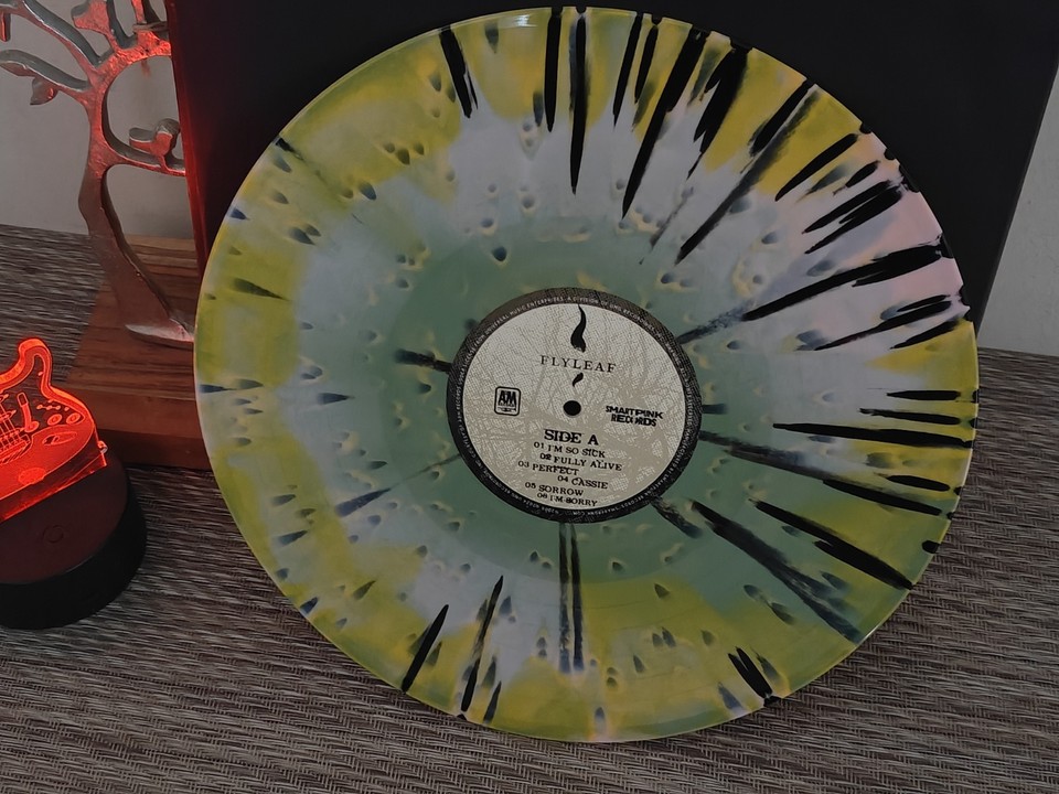Flyleaf - Self Titled Vinyl LP Album - Pink Yellow Green Black Splatter ...