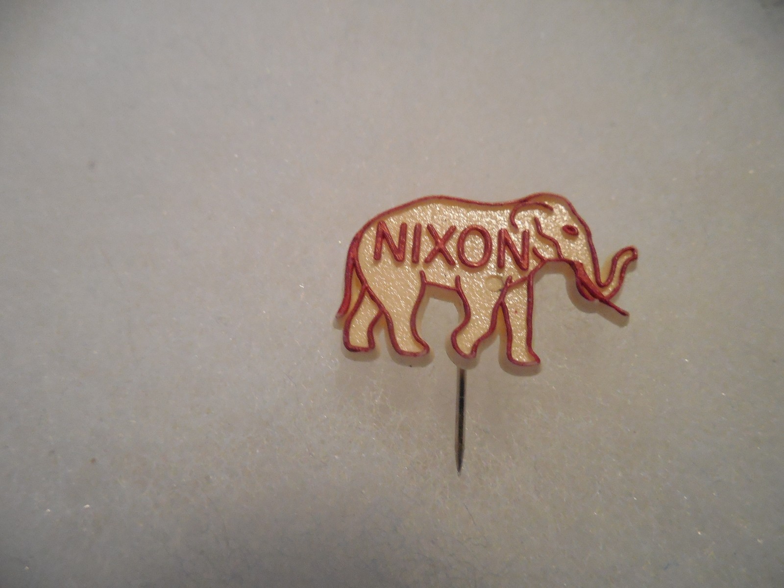 Richard Nixon Pin Back Presidential Campaign Button Elephant Tab ...