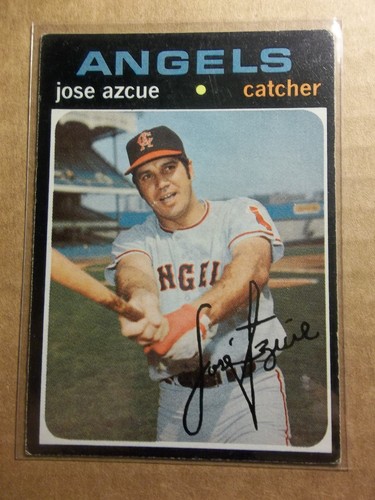 1971 Topps Jose Azcue #657 VG California Angels Baseball Card HIGH ...
