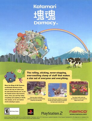 Katamari Damacy Playstation 2 PS2 Game 2004 Promo Ad Art Print Poster ...