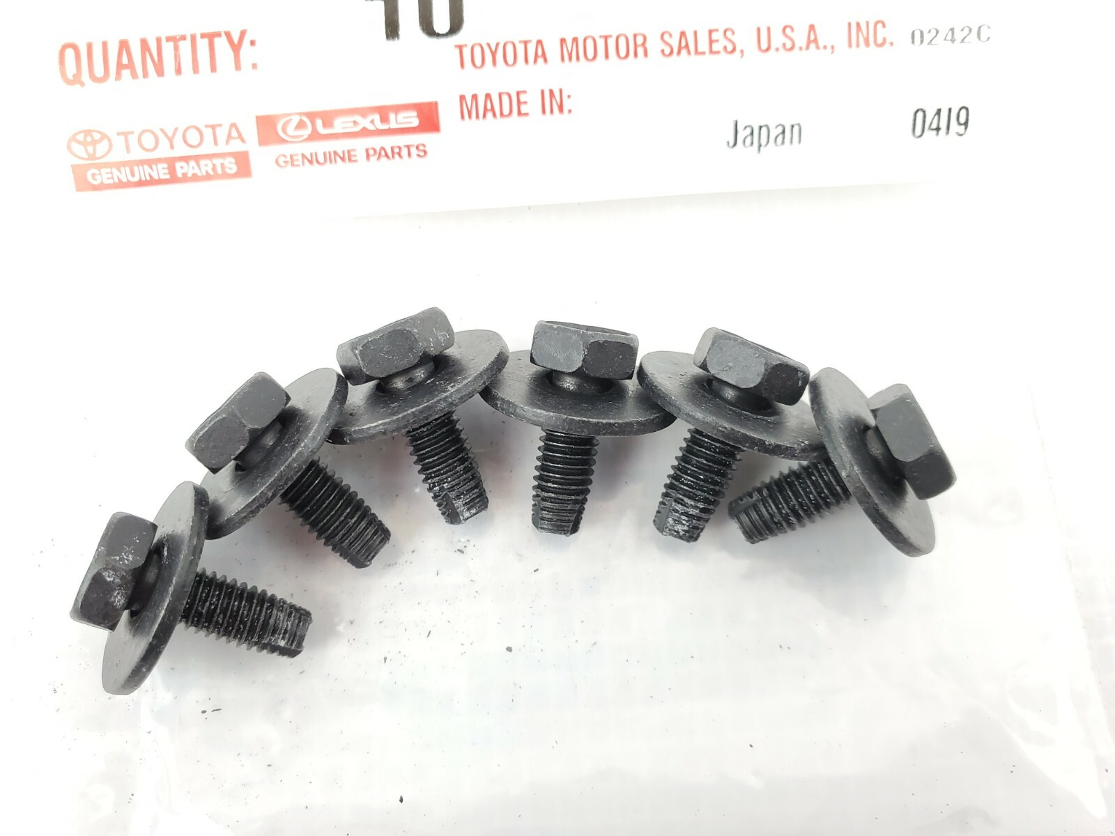 Genuine Toyota Underbody Pan Shield Splash Guard Screws Bolts 6pcs | eBay
