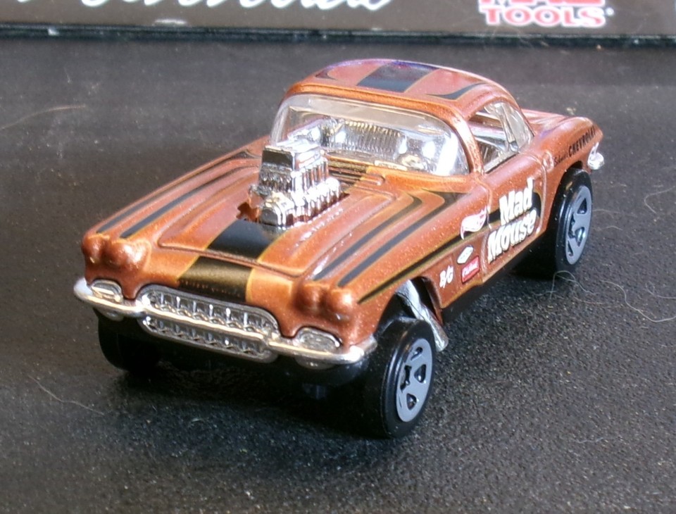 HOT WHEELS 1962 CHEVY CORVETTE GASSER MAD MOUSE NHRA DRAG RACING MOC | eBay