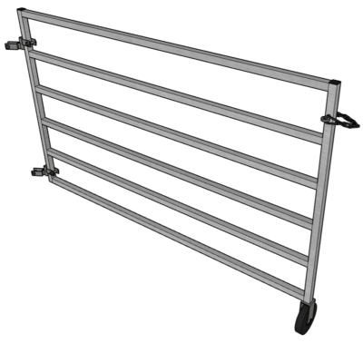 Portable Animal Panels 5 Foot Aluminum Sheep & Goat Panel - 40" Tall 6 ...