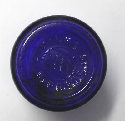 Vintage Vicks Vaporub Cobalt Blue Bottle no lid or label great ...
