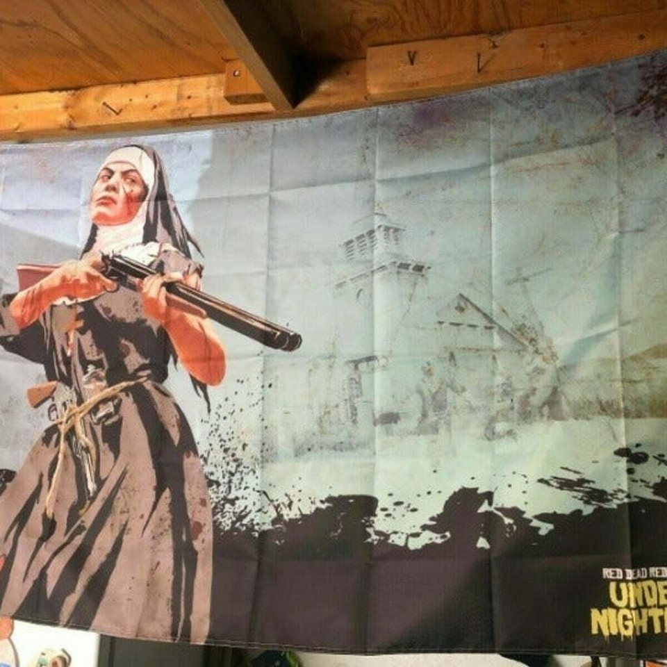 Red Dead Redemption 2 Undead Nightmare 5X3FT Undead Flag RDRII ...