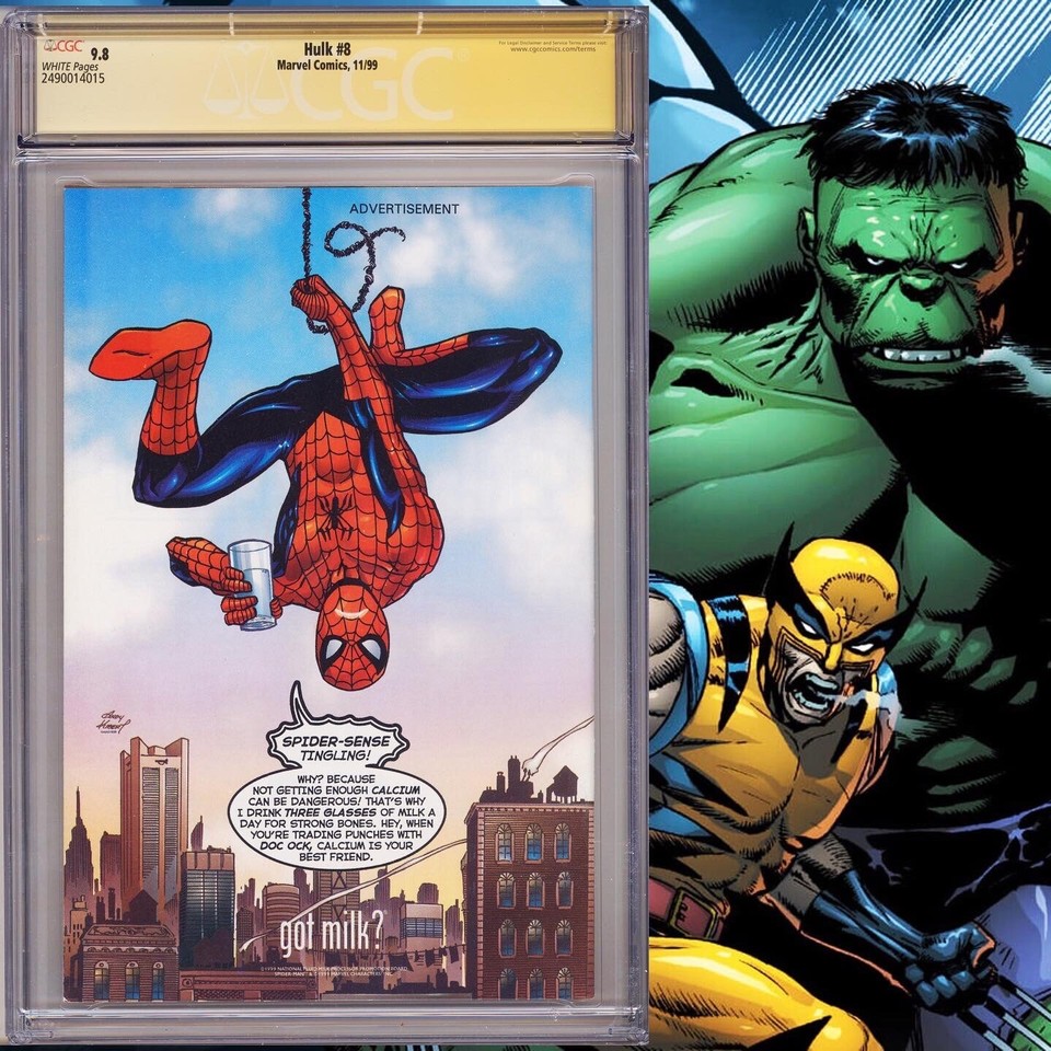 CGC 9.8 SS Hulk #8 signed by Stan Lee, Ron Garney & Erik Larsen ...