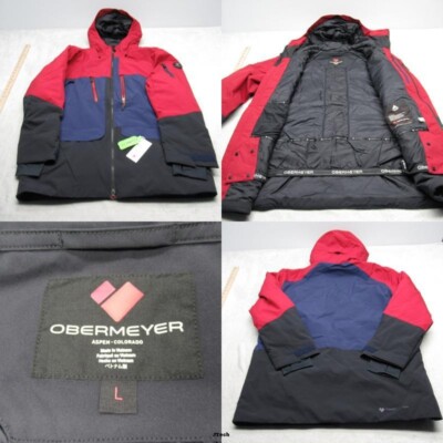 Obermeyer Cirque Jacket Men Large Red Waterproof Breathable Snowboard ...