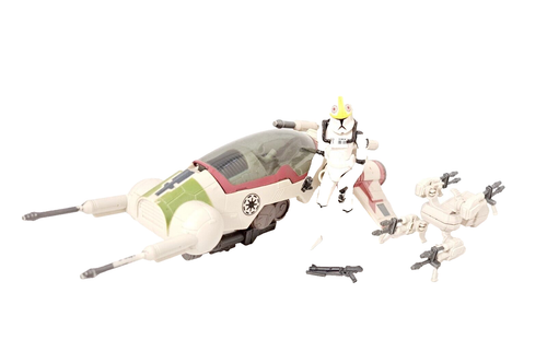 Hasbro Star Wars The Clone Wars Republic Attack Dropship Incl. Clone ...
