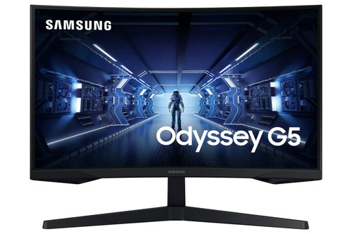 SAMSUNG 32” Odyssey G5 Gaming Monitor, CURVED, LC32G55TQWNXZA, Black VG ...