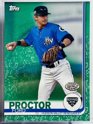 FORD PROCTOR 2019 TOPPS PRO DEBUT 179 GREEN PARALLEL #99/99 = 1/1 | eBay