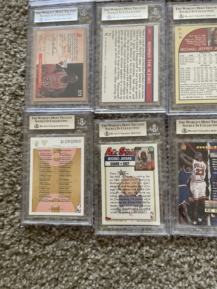 Michael Jordan BGS Graded Basketball Card Lot Of 17 Grades 5 - 9.5 | eBay