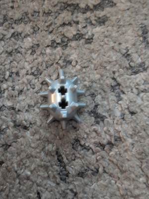 Lego Part 54177 Large Figure Weapon, Spiked Ball Half~Pearl Light Gray ...