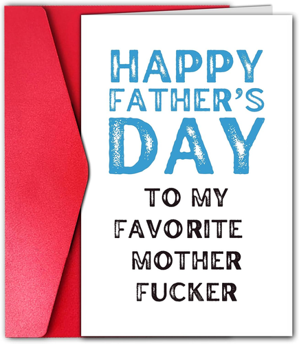 Rude Fathers Day Card for Husband from Wife, Funny Father’S Day Card ...