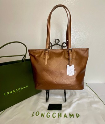 Longchamp LM Cuir Copper, Monogram Shoulder Bag, Brand New, Authentic | eBay