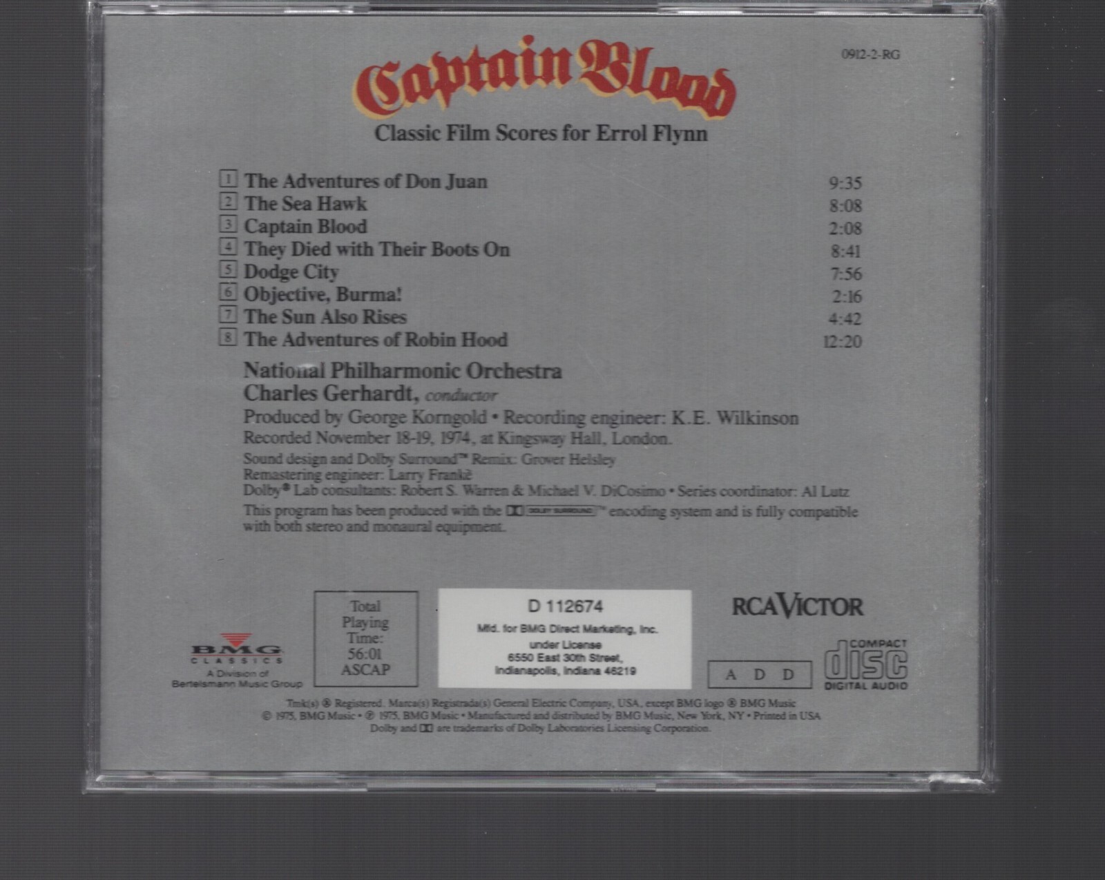 Captain Blood: Classic Film Scores for Errol Flynn by National ...