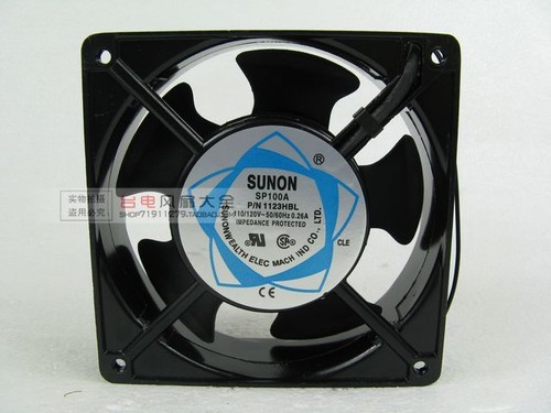 SUNON SP100A AC fan 1123HBL 110V/120V 12038 cabinet cooling fan 120mm 2 ...