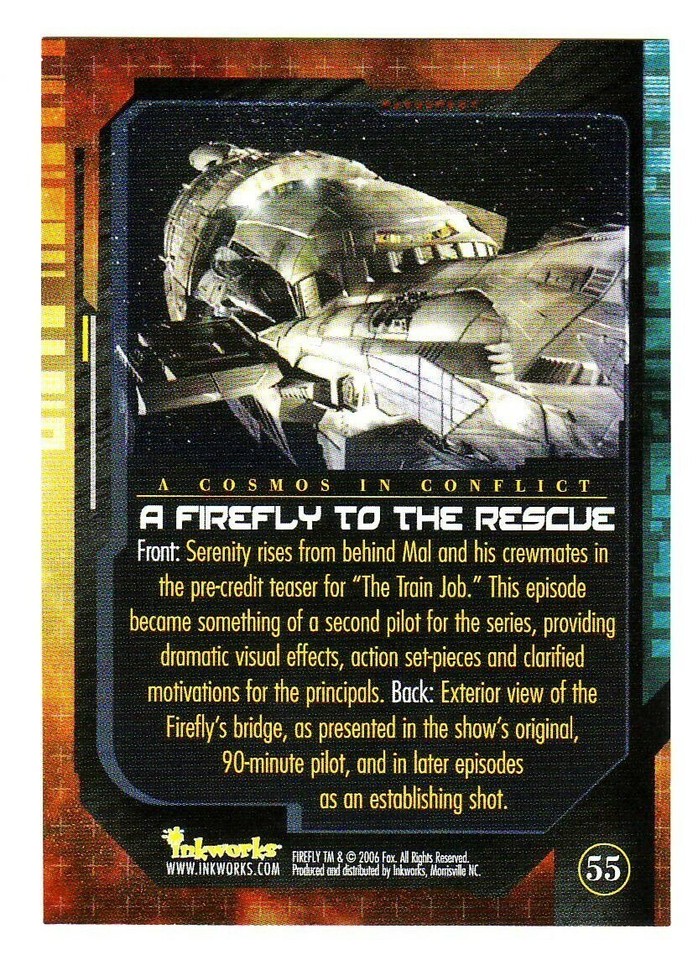 2006 FIREFLY INKWORKS COMPLETE BASE CARD 55 | eBay