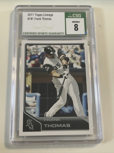 2011 TOPPS LINEAGE # 181 FRANK THOMAS CHICAGO WHITE SOX CSG 8 Pop 1 ...