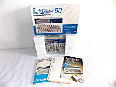 VINTAGE 1984 VTech LASER 50 PERSONAL COMPUTER WITH MANUAL IN ORIGINAL ...