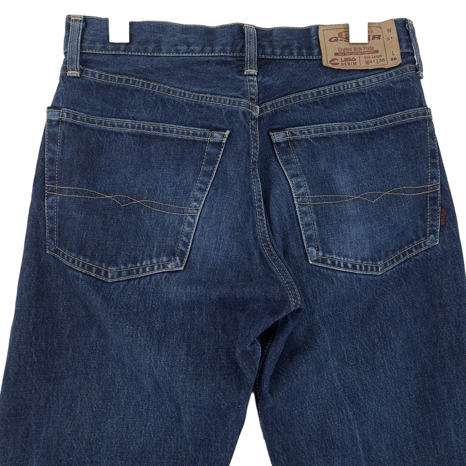 Vintage G-Star Jeans Bootleg Men Regular Bootcut Qt7 Size W31 L36 ...