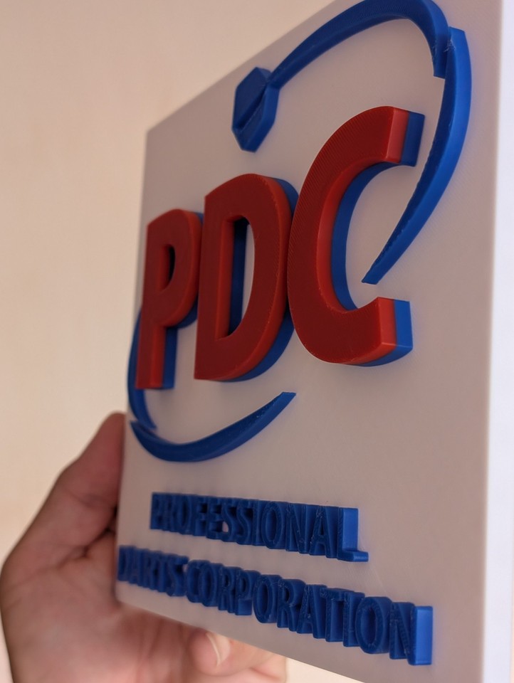 PDC Professional Darts Championship 3D Display Sign Man cave Games room ...