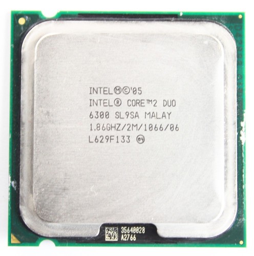 CPU Processor Intel Core 2 Duo E6300 - 1.86/2M/1066 - SL9SA Socket 775 ...