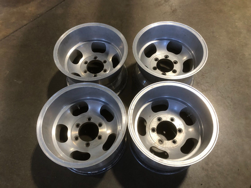 Vintage Slot Wheels 15"x10" 6x5.5 Slot Wheels Aluminum Mag Chevy Rim ...