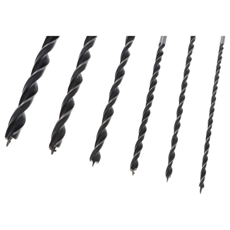 Holzbohrer Set Spiralbohrer lang Schlangenbohrer Holzbohrersatz 6er ...