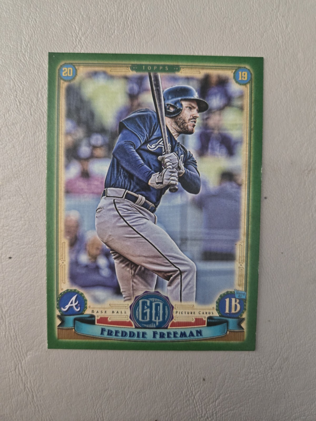 2019 Topps Gypsy Queen Freddie Freeman Green Parallel Dodgers Braves ...