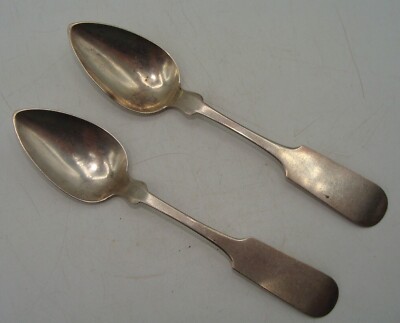 Coin Silver (.900) - Coin Silver Fiddle Back Spoon