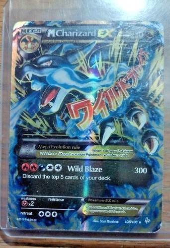 Pokémon TCG 108 Holo Mega-Charizard-EX Flashfire Secret Rare | eBay