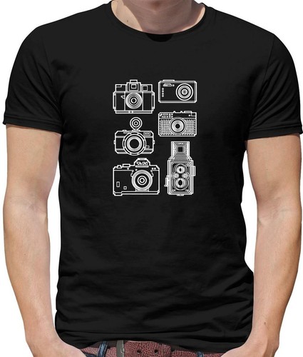 Vintage Cameras Mens T-Shirt - Camera - Photo - Photography - Retro ...