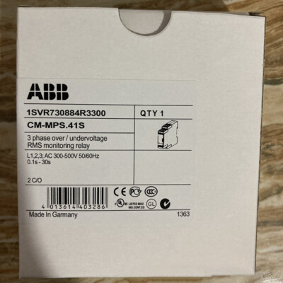 1pcs ABB Relay CM-MPS.41S 1SVR730884R3300 | eBay