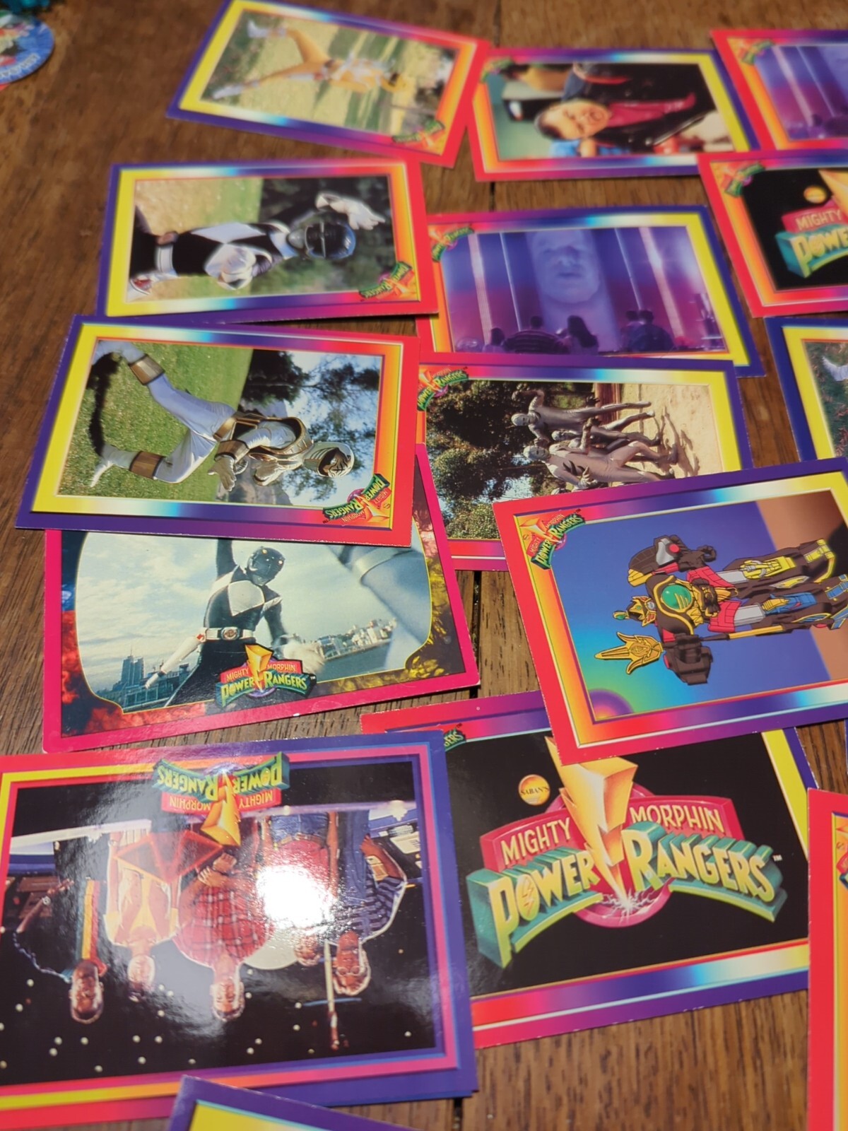 Lot Of 17 Power Ranger Card Lot Mighty Morphin Collect A Card Vintage ...