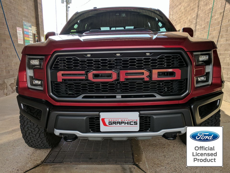 Ford Raptor Grille Insert Graphics Stickers Decals 2017 2018 2019 Vinyl ...