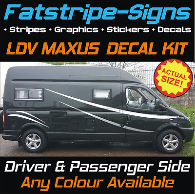 LDV MAXUS MOTORHOME GRAPHICS STICKERS DECALS STRIPES CAMPER CARAVAN ...