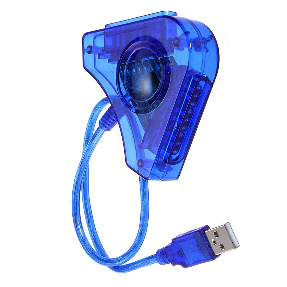 Adapter Cord for Sony Playstation 2 PS2 to PC USB Controller Converter ...