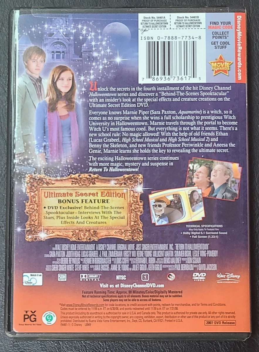 Return To Halloweentown Dvd