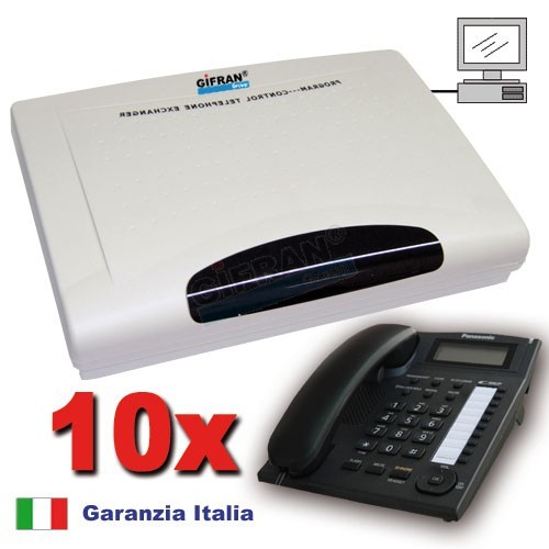 Kit Centralino telefonico analogico 4/16 linee Disa 90 s.+ 10 telefoni Panasonic | eBay