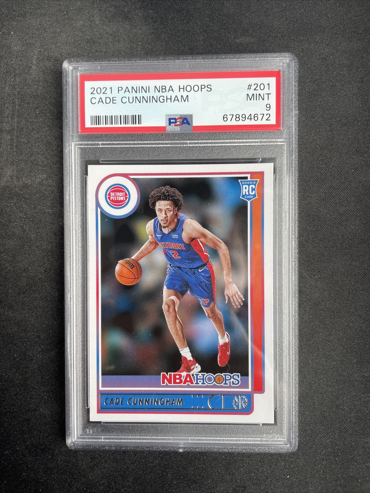 2021 Panini NBA Hoops Cade Cunningham 201 PSA 9 MINT | eBay