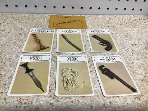 Clue Weapon Cards