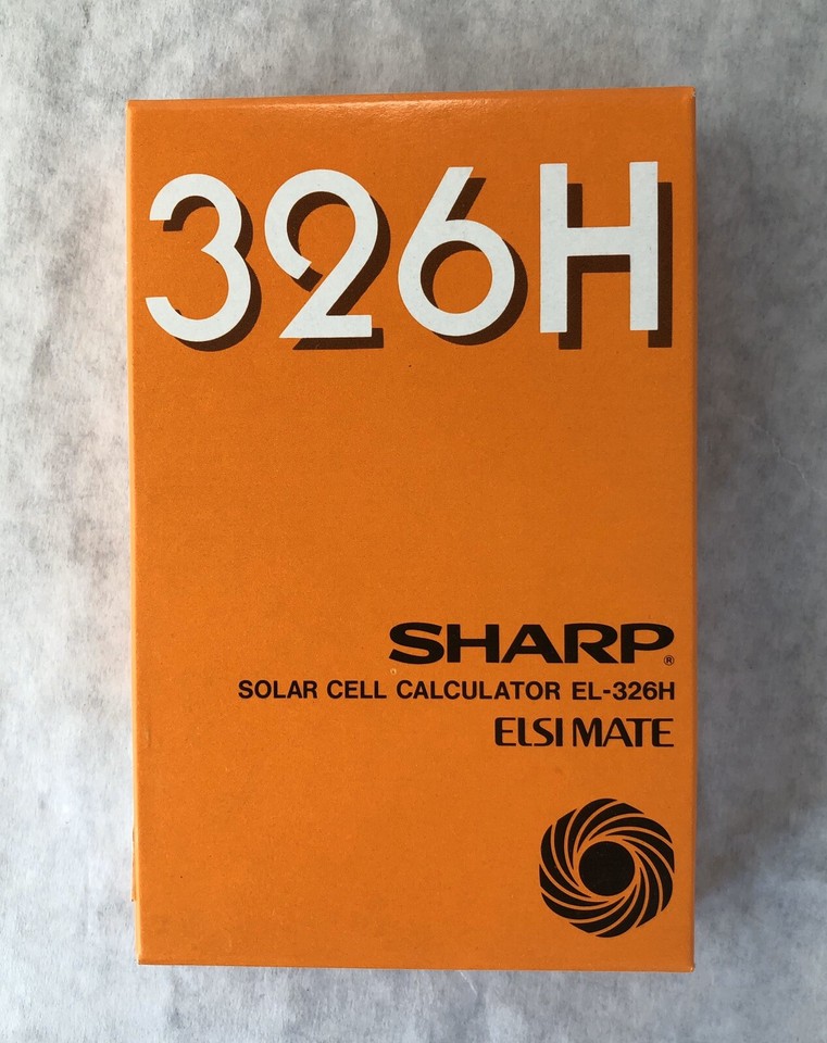 Sharp Solar Cell Calculator EL-326H Elsimate New In Box! | eBay