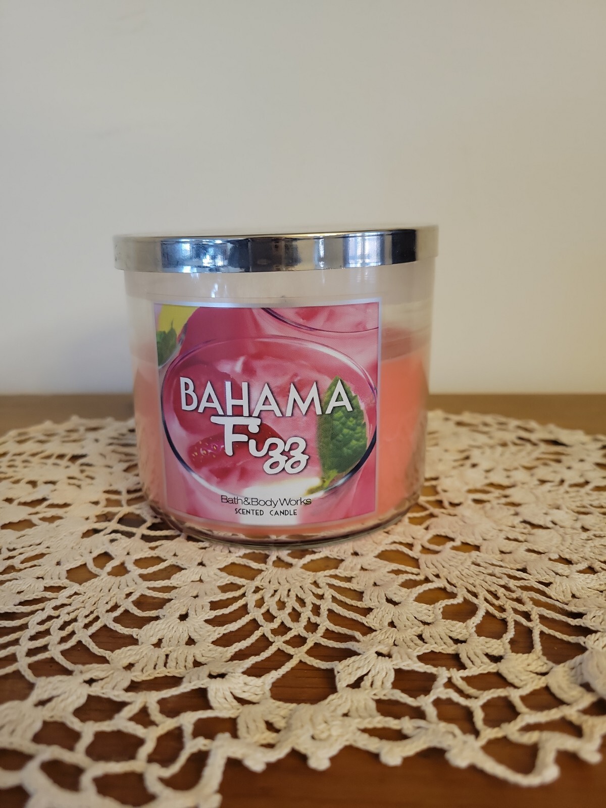Bath & Body Works BAHAMA FIZZ 3 Wick Scented Wax Candle 14.5 Large Used ...