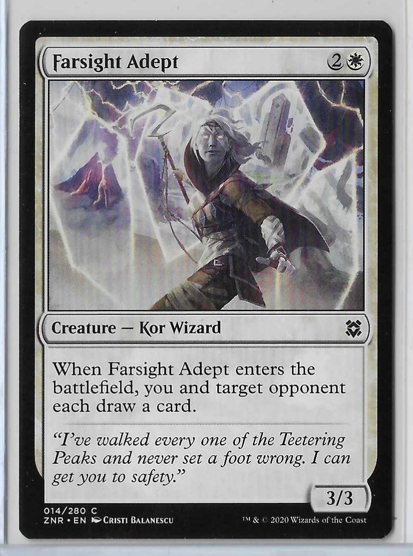 MTG Farsight Adept Zendikar Rising (ZNR) Common Magic Card #014/280 ...
