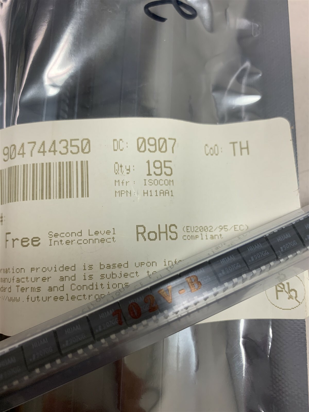 NOS 195PCS ISOCOM H11AA1 QTC Transistor Output Optocouplers L3-3