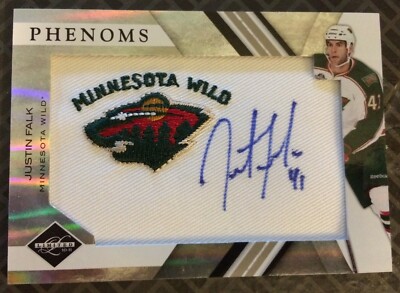 2010 NHL Phenoms #201 Justin Falk Rookie Autograph/Patch Minnesota Wild ...