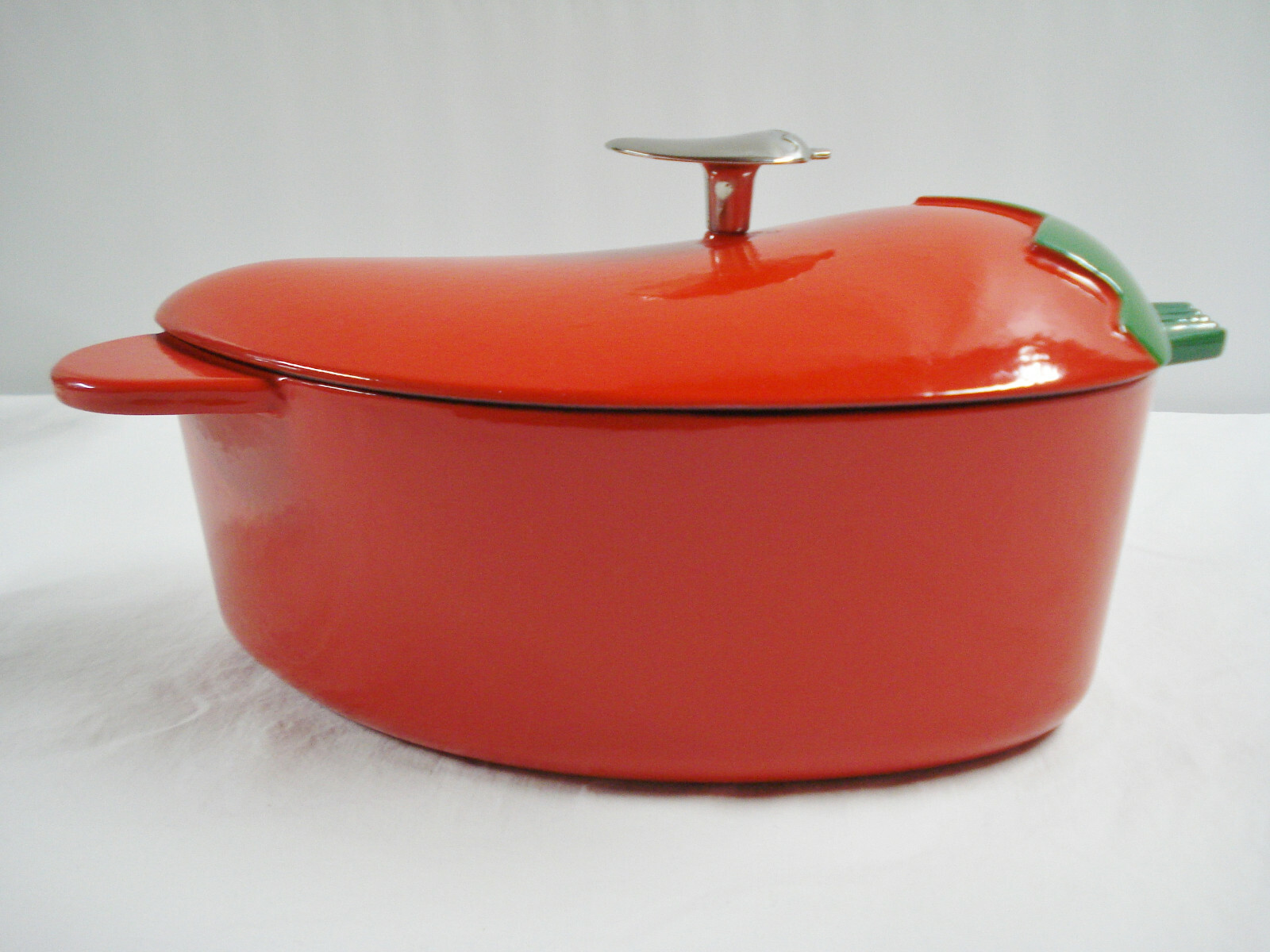TLC Tim Love Collection Cast Iron Chili Pepper Dutch Oven Enameled 4 qt ...